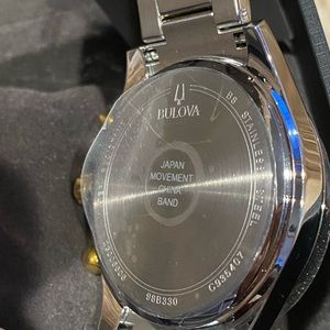 Bulova | Accessories | Bulova Twotone Chronograph Mens Watch | Poshmark